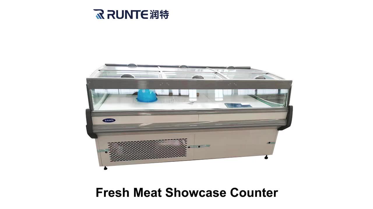 Chest Counter Butchery Fresh Chicken Meat Display Cooler Refrigerator ...