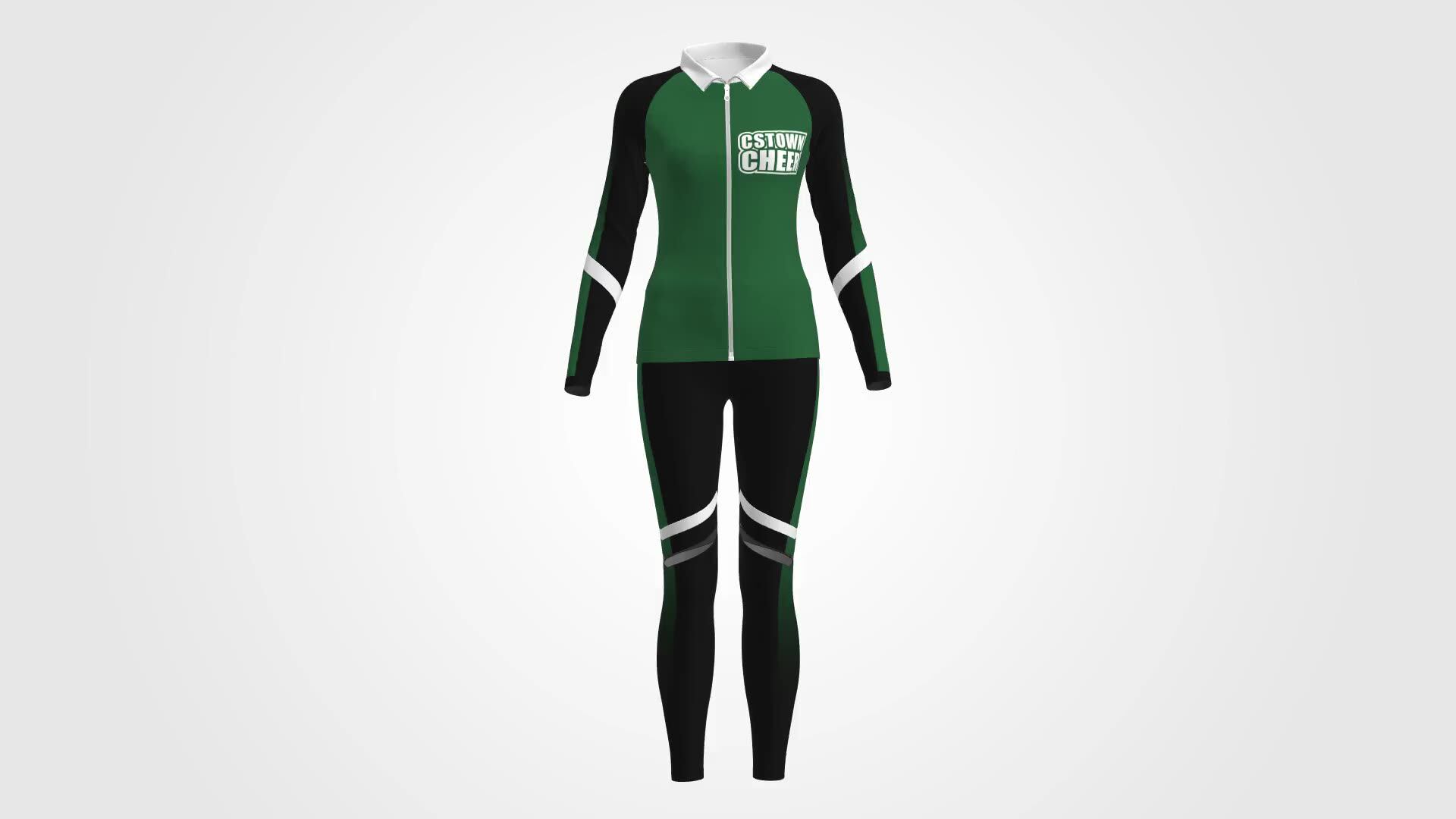 2023 New Design Cheerleading Warm Up Custom Design Training Track Suit ...