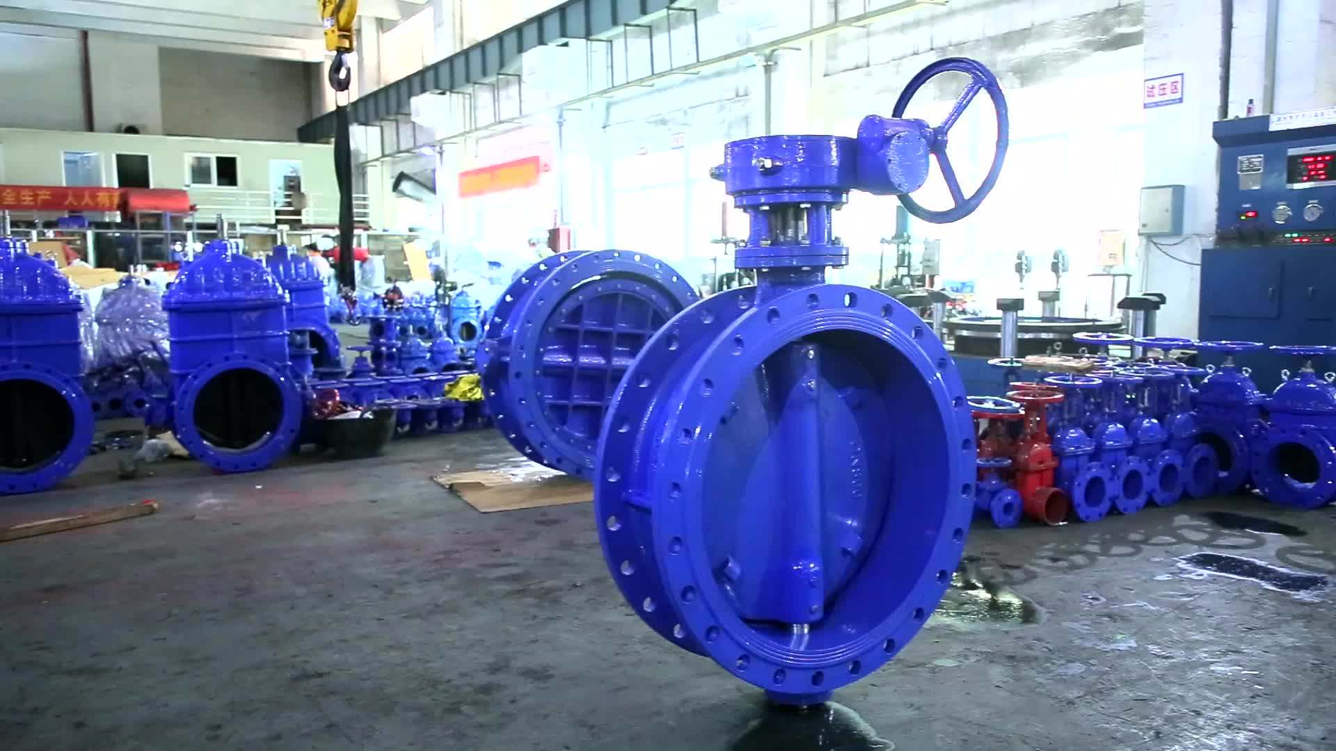 Face to face ISO 5752 Series 13,14 Double eccentric butterfly valve ...