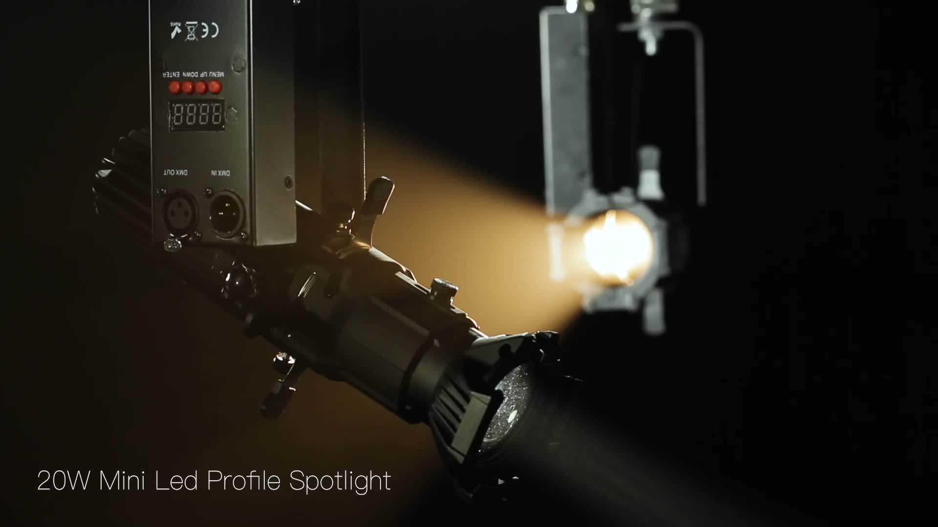 20w Mini Led Spot Light Wedding Theatre Led Profile Spotlight - Buy ...