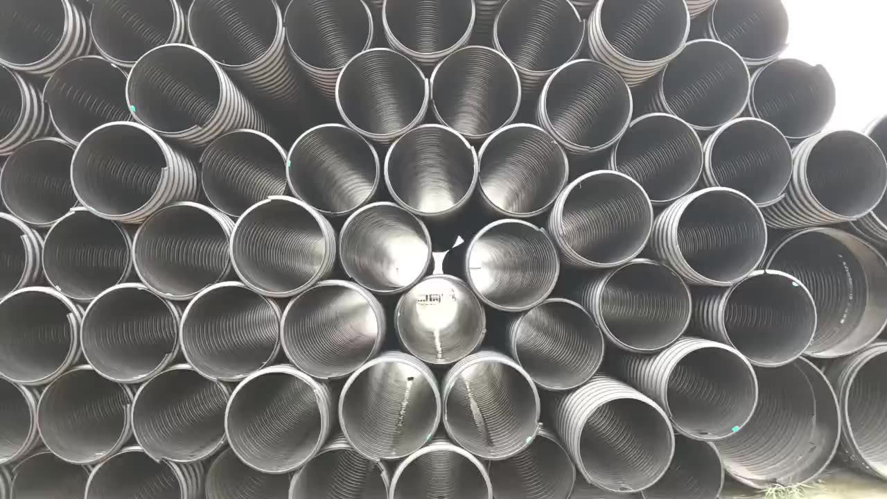 Hdpe Black Plastic Drain Culvert 2 4 Inches 150mm 200mm 300mm Electric ...