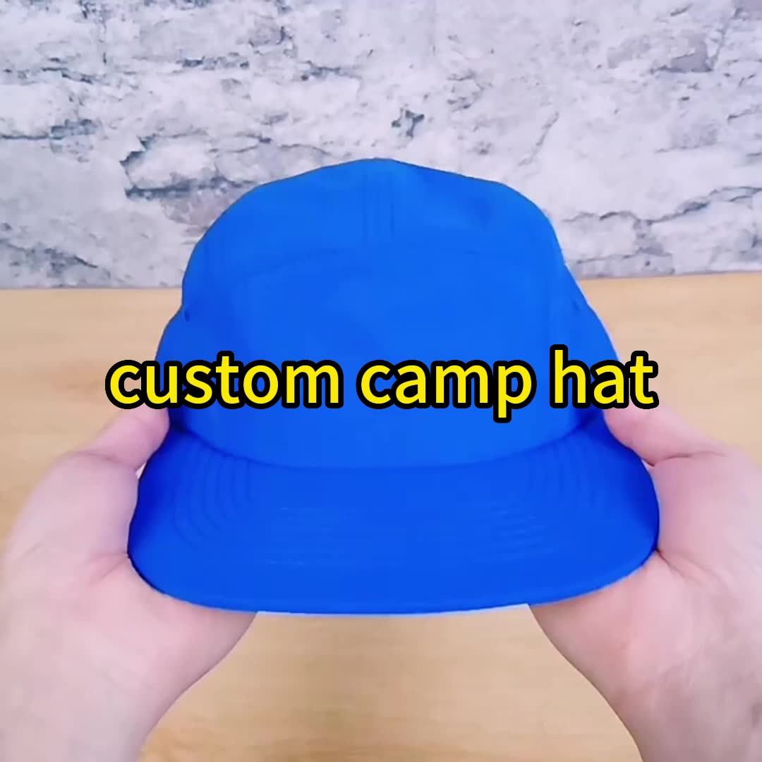Custom Logo Snapback Waterproof Running Five Panel Camp Cap Baseball ...