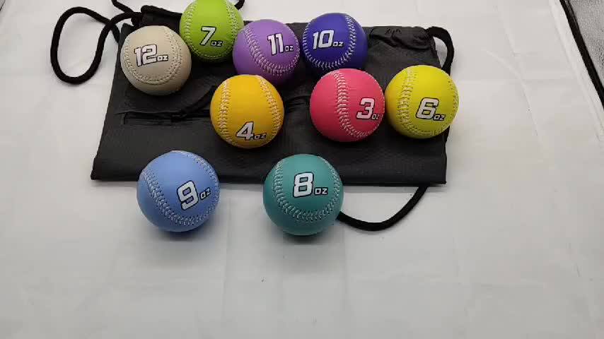 9" Perimeter 9oz Leather Weighted Sand Filled Balls For Baseball And ...