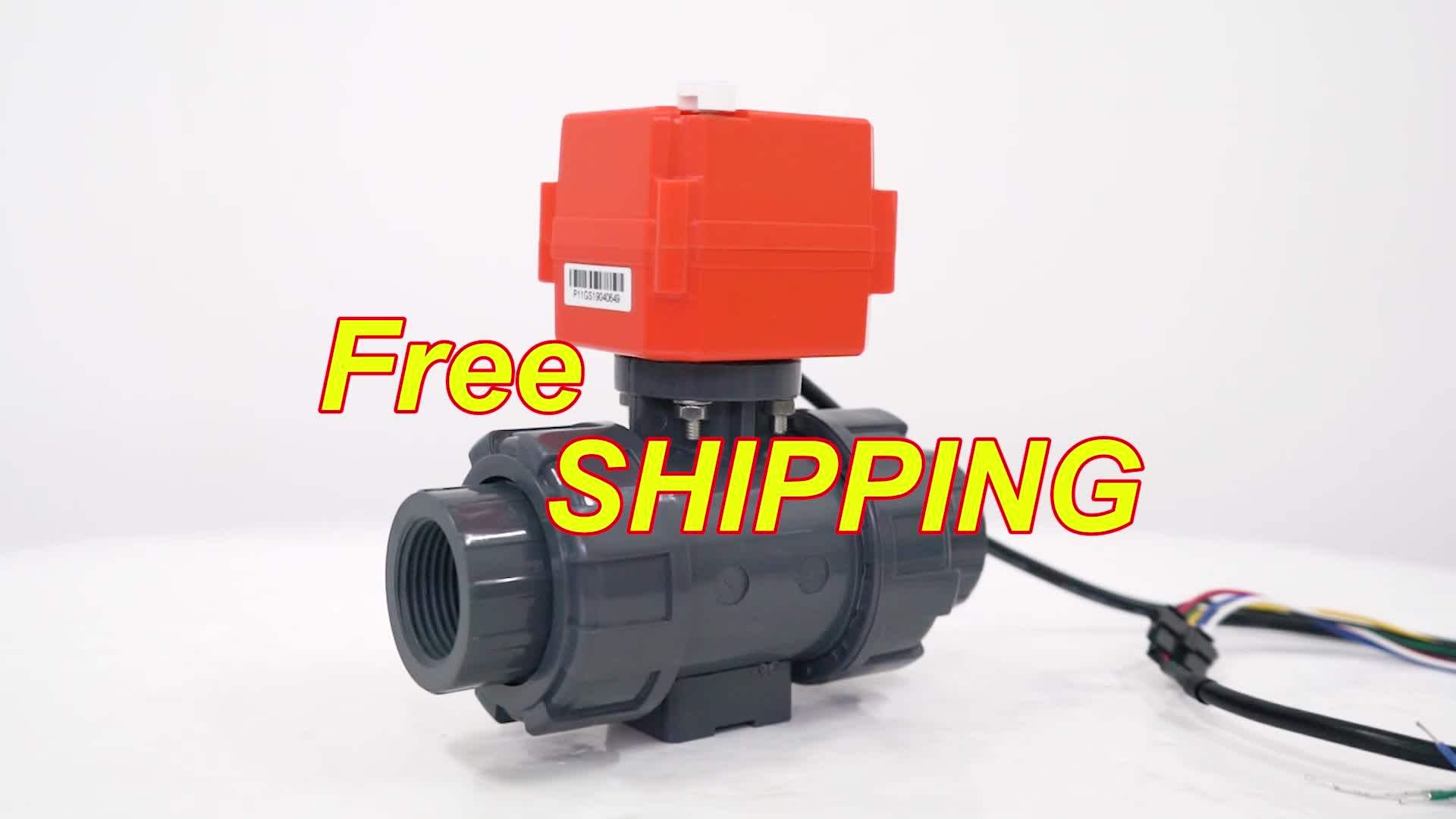 Hephis Dn15-dn100 Dc24v Ac220v 2 Ways Electric Motorized Auto Water Gas ...