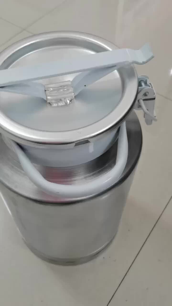 Simple Lid Milk Aluminum Bucket Aluminum Alloy Milking Cans Milk ...