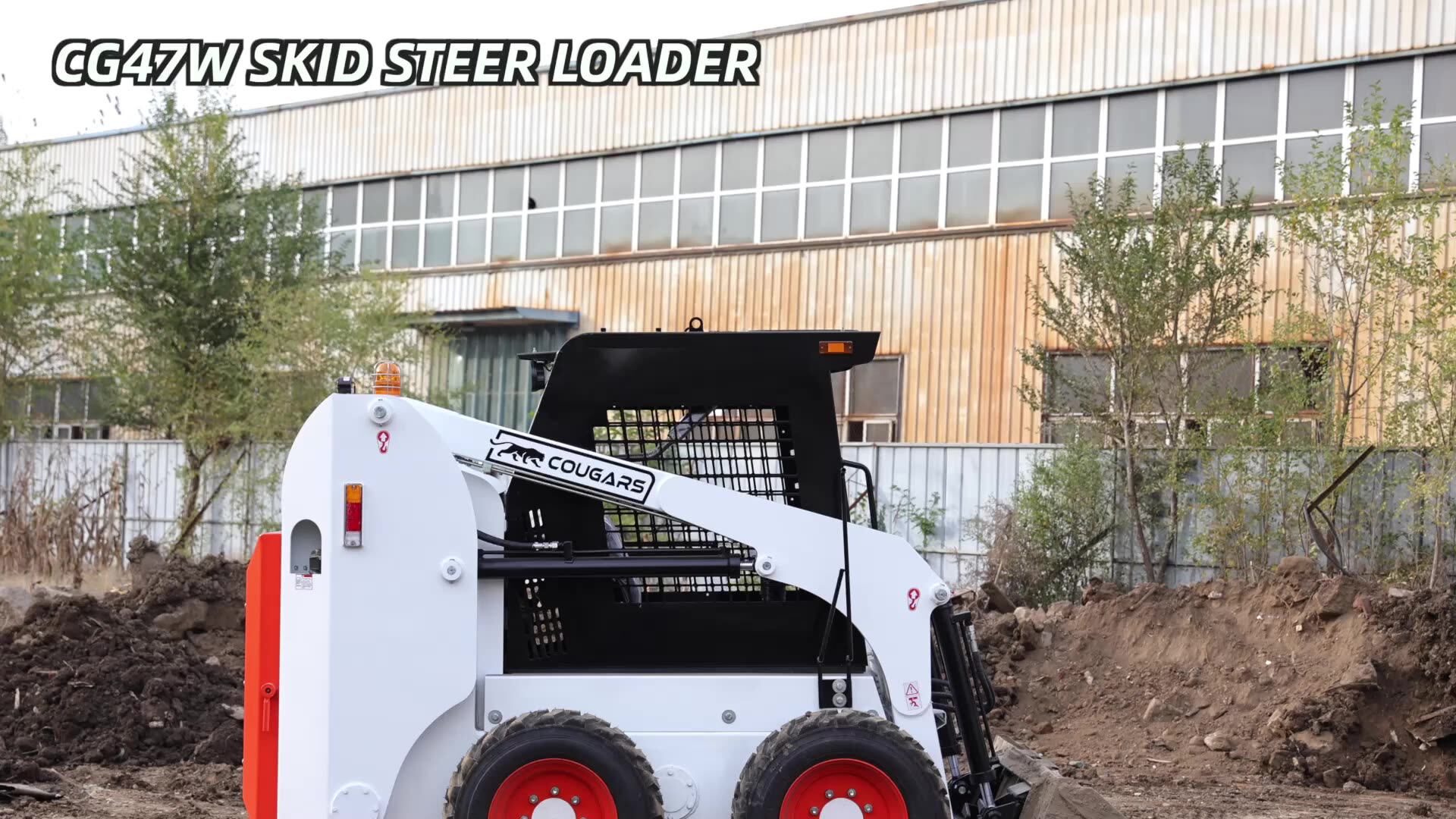 Yanmar Engine 50hp Wheeled Skid Steer Loader Heavy-duty With Durable ...