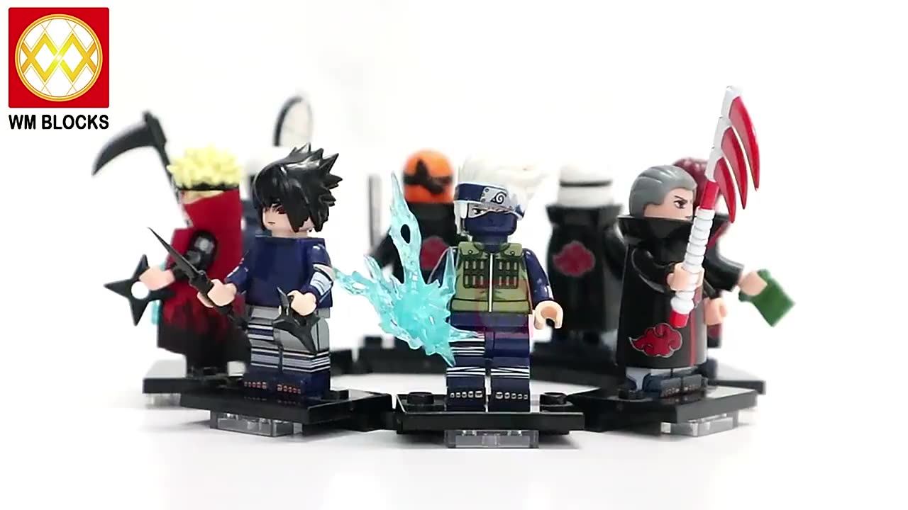 Cartoon Anime Ninja Uzumaki Kakashi Jiraiya Building Block Doll ...