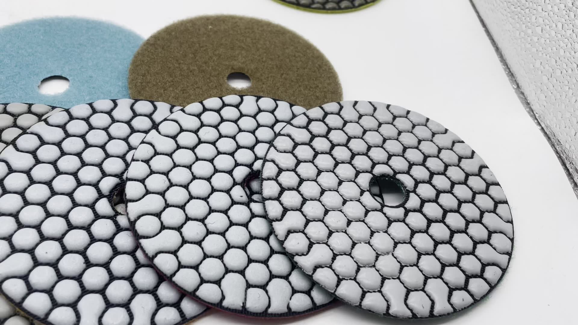 4in/100mm Dry Flexible Resin Bond Diamond Polishing Disk Stone Concrete ...