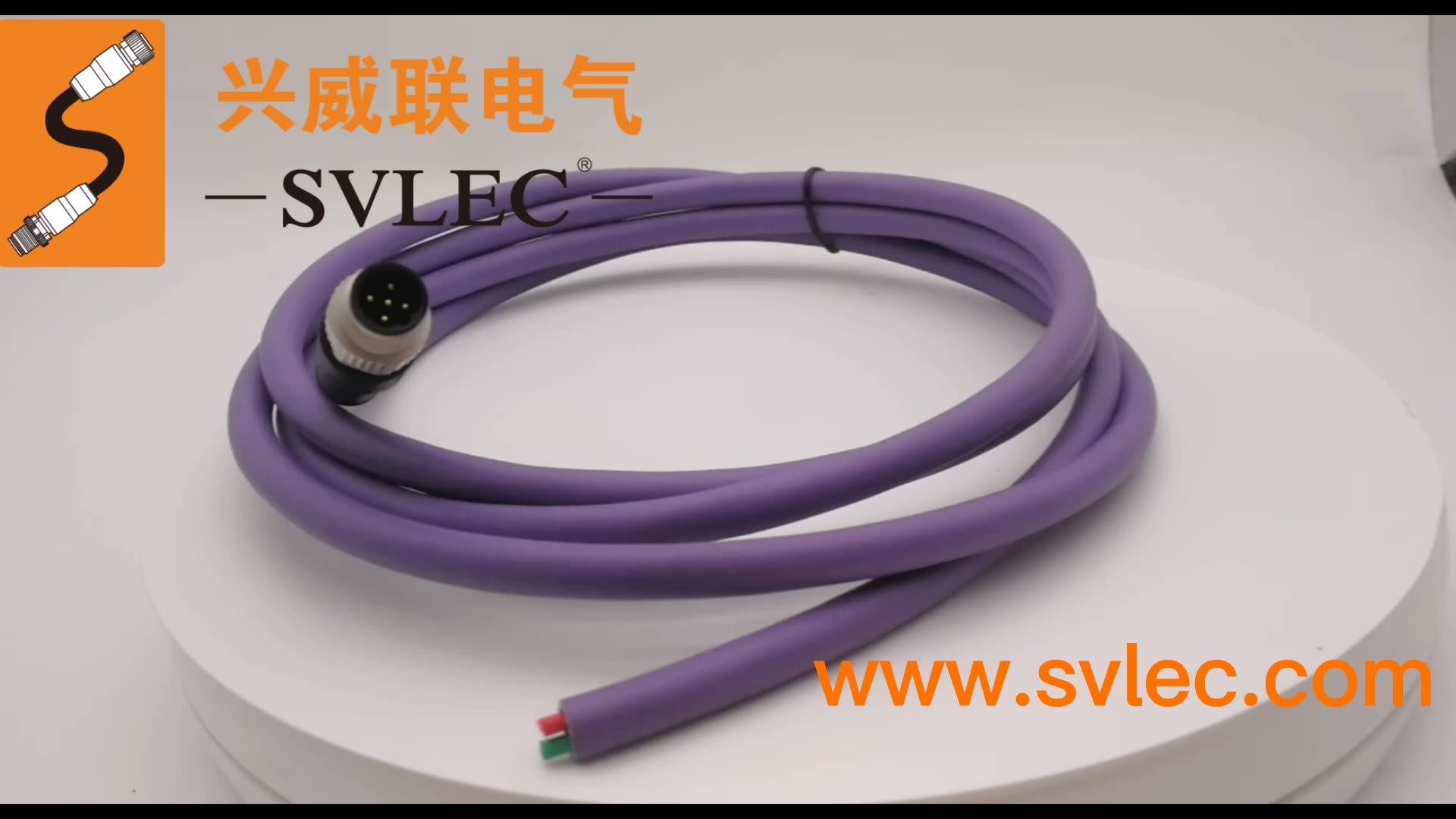 Profibus M12 B Code Field Bus Shielding Function Connector With Pvc Pur ...