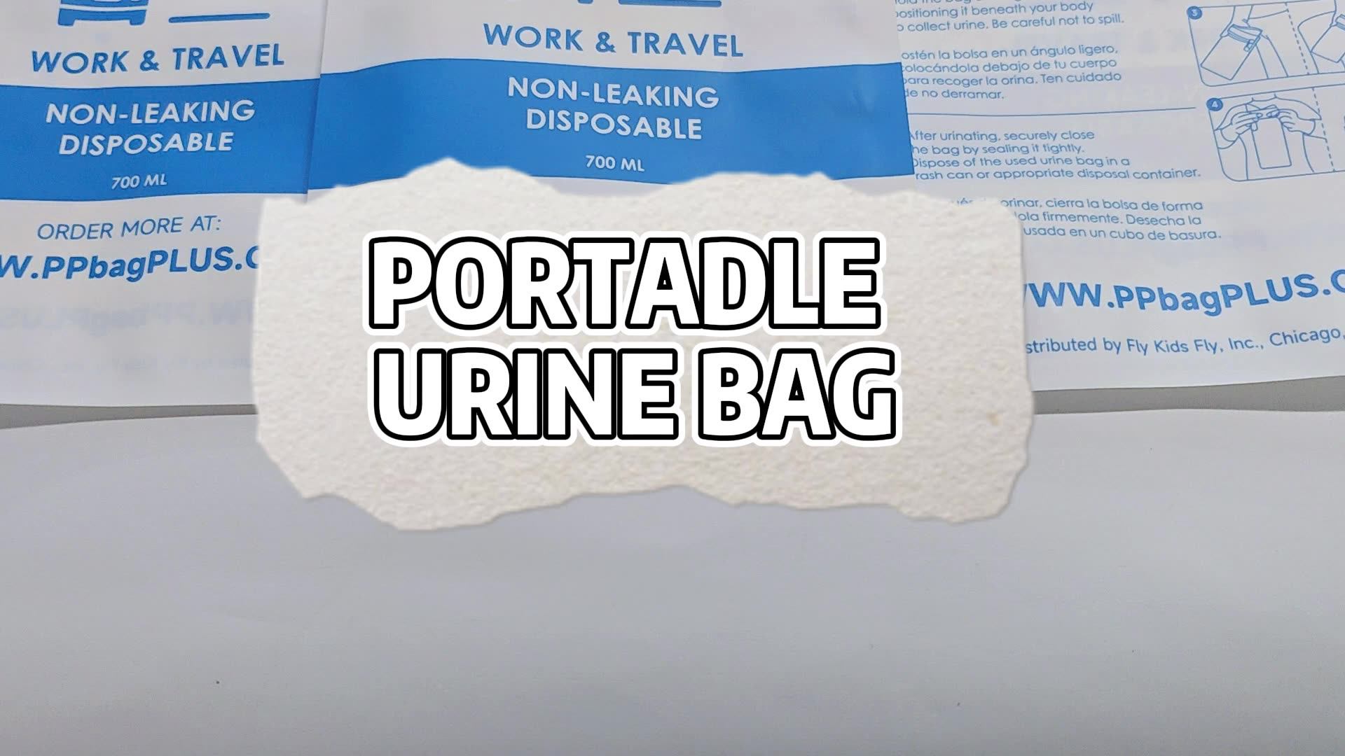 Portable Custom Disposable 700ml Traffic Jam Emergency Urine Disposable ...