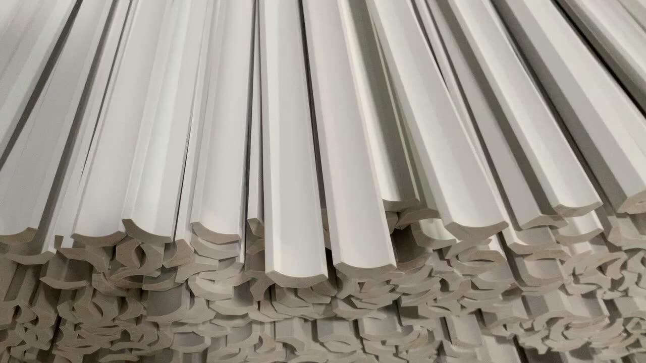 White Primed Finger Joint Pine Crown Moulding Mdf Crown Cove Moulding ...