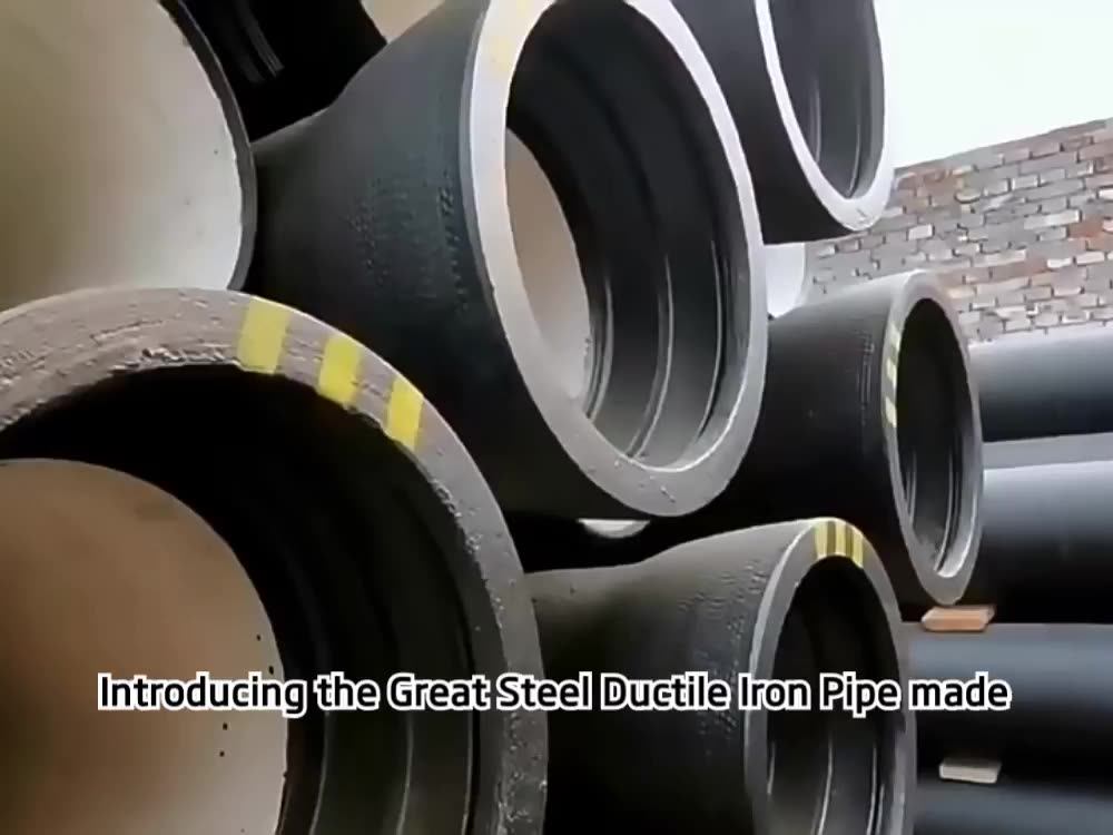 High Quality Round Centrifugal Cast Ductile Iron Pipe K9 Wall Thickness ...