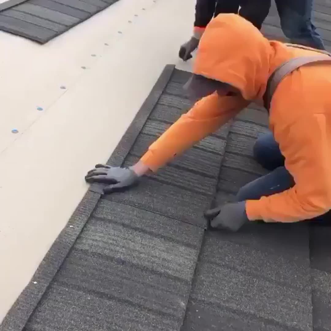 Texas Hidden Fastener Interlock Battenless Stone Coated Metal Shingle ...