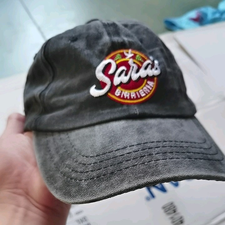 Custom Hat Embroidered Your Own Text Or Logo Adjustable 12 Color Curved ...