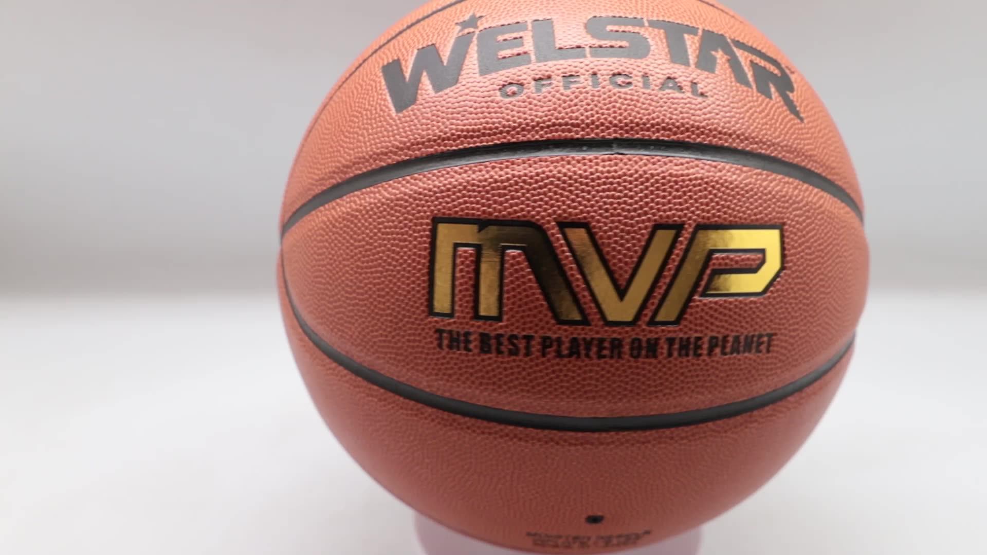Custom Basketball Mvp Official Size Leather Basketball Training ...