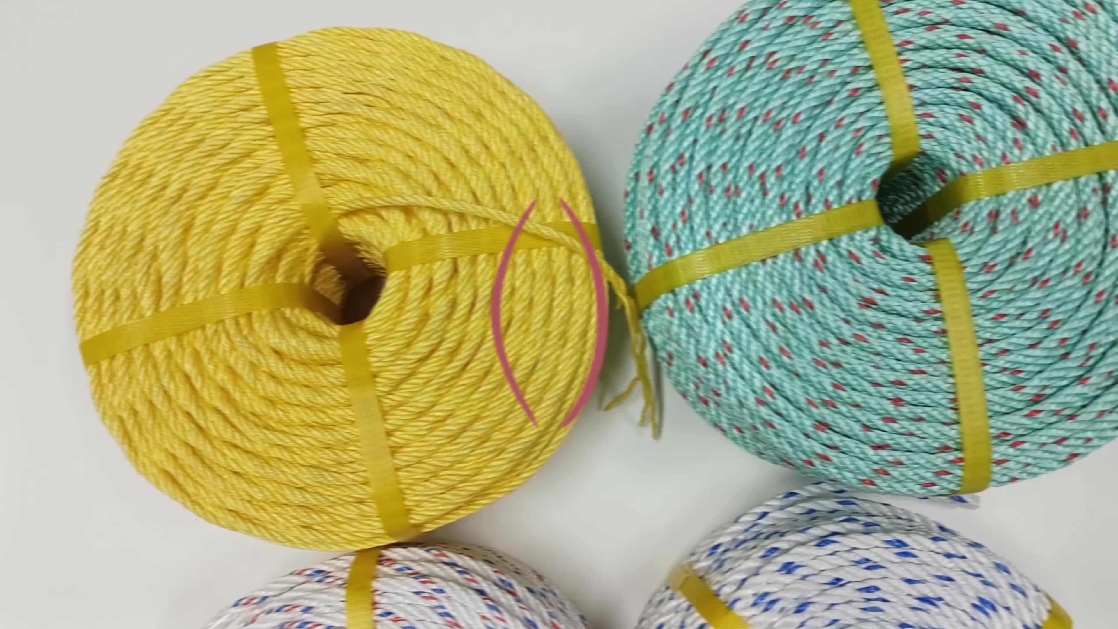 Supplier Uv Resistant Rope Yellow Color 3 Strand Twisted Polypropylene ...