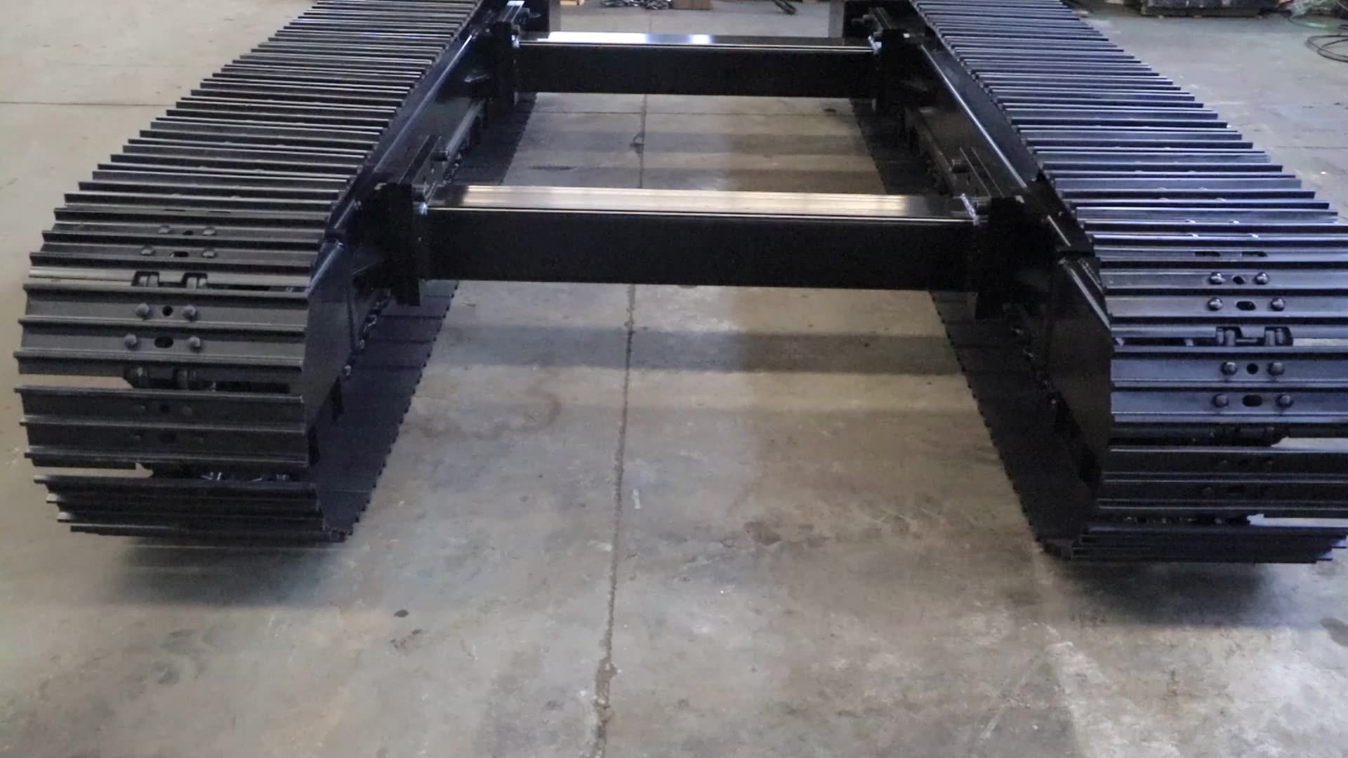 Construction Machinery Steel Crawler Undercarriage Load 2 Tons With ...