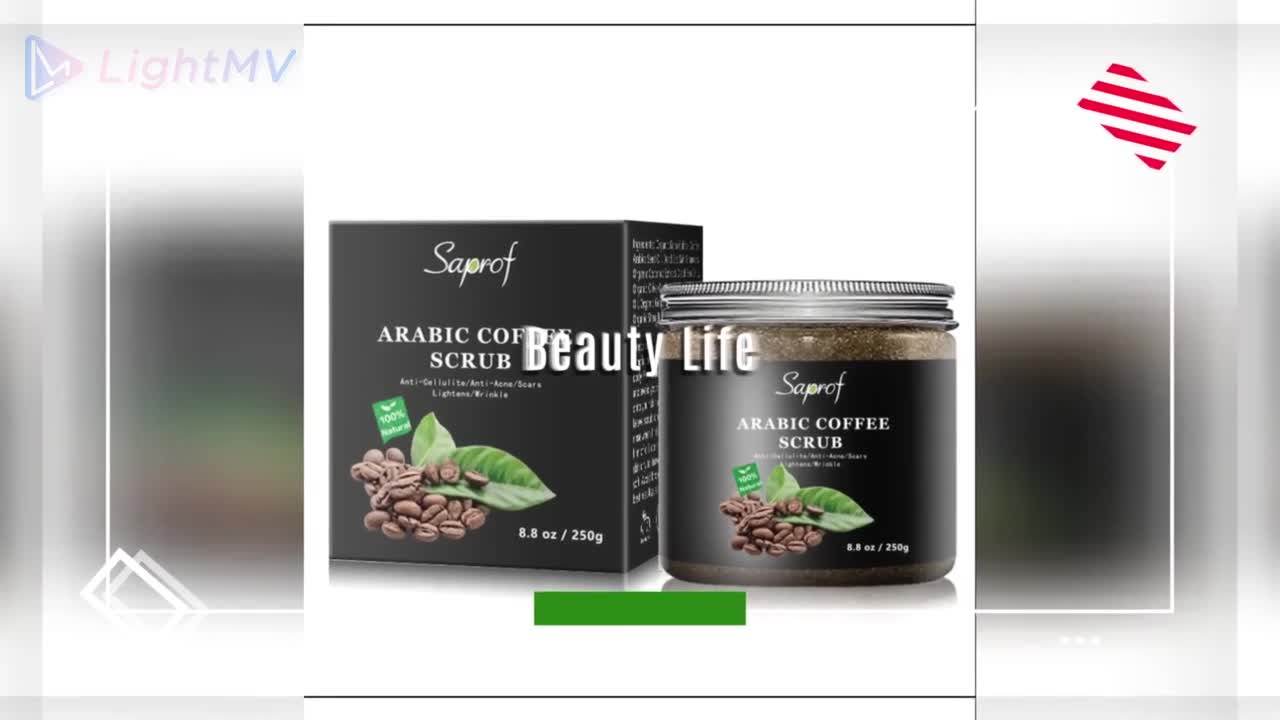 Saprof Wholesale 250g 100% Natural Organic Coffee Body Scrub For Reduce ...