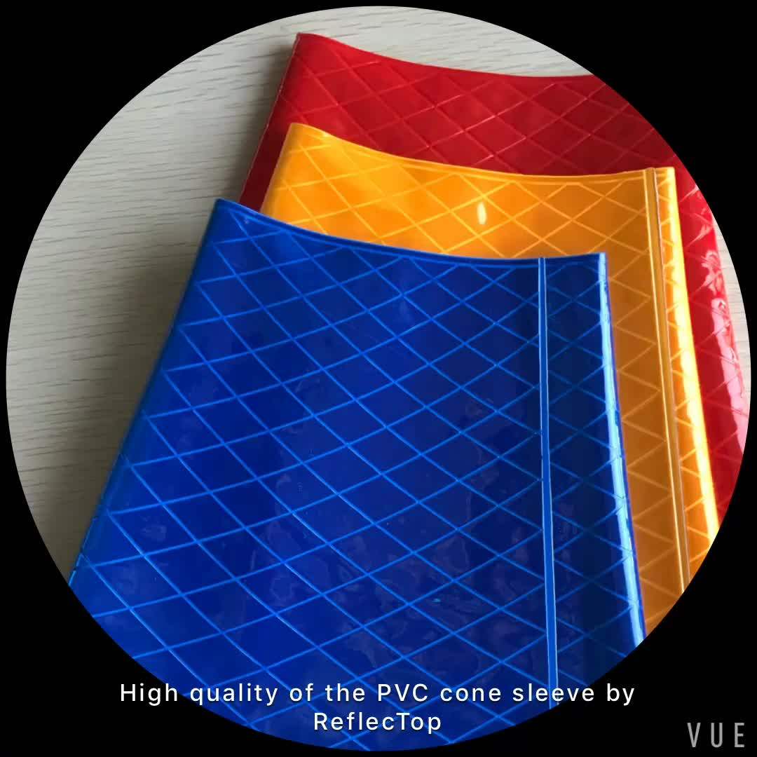 Orange Road Safety Flexible Reflective Pvc Traffic Cone Sleeve - Buy ...