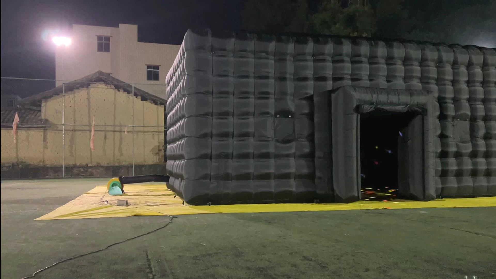 28x18ft Large Black Blow Up Inflatable Nightclub With Disco Led Light ...