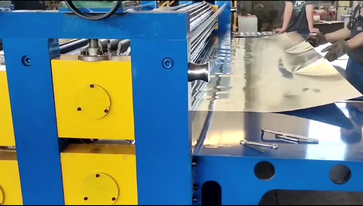 0.11mm Barrel Corrugated Sheet Roll Forming Machine Barrel Type Thin ...