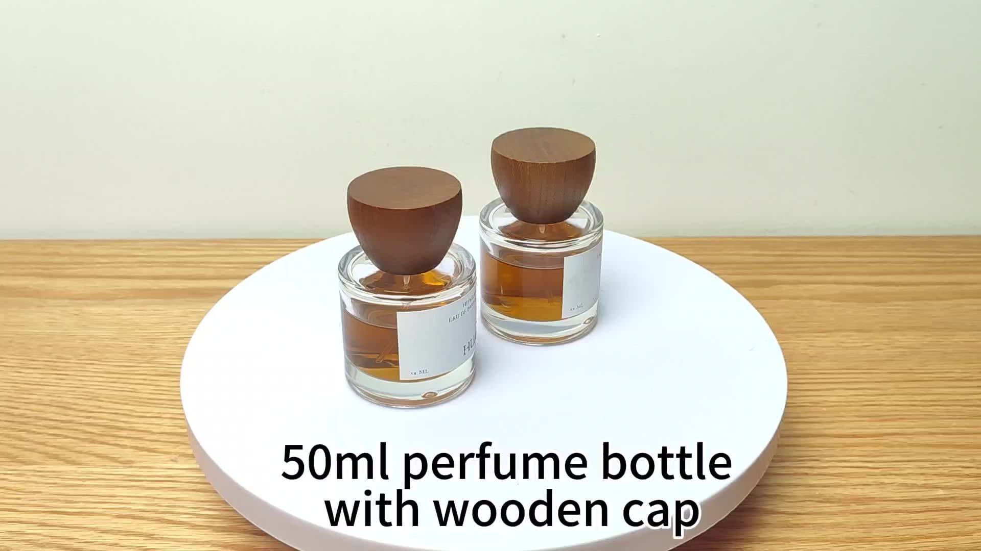 Luxury Cylinder Parfum Botol Heavy Base Glass Perfume Bottle 50ml Empty ...