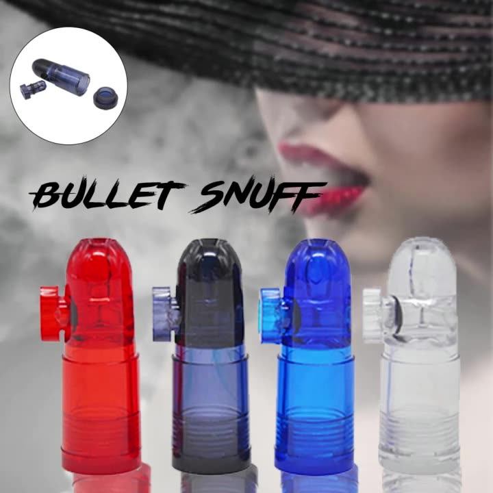 Acrylic Plastic Snuff Dispenser Snorter Bullet Rocket Shape Nasal ...