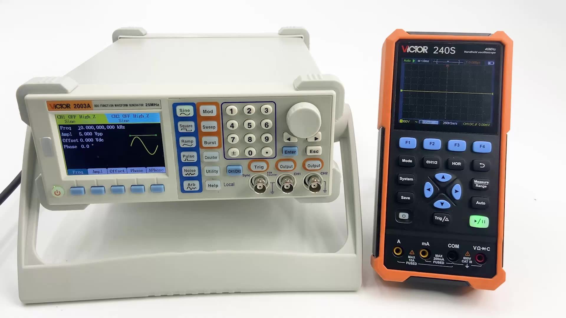 Victor New 240 Handheld With Multimeter Two Channel 125 Msa/s 40mhz ...