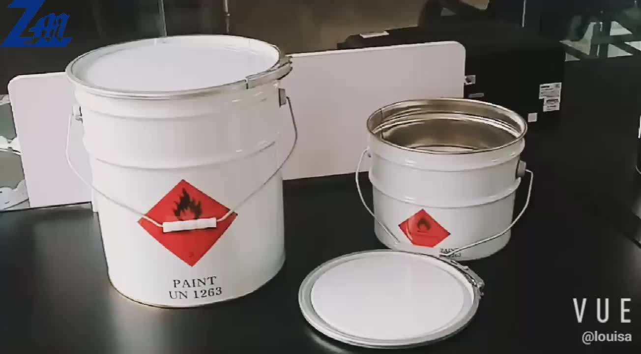 Industrial 25kg Steel Metal Gallon Bucket Tinplate Un Paint Pail With ...