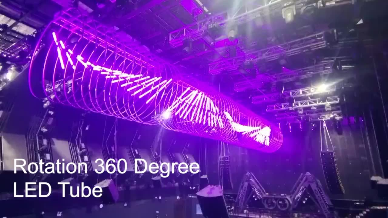 Stage Events Night Club Rotation Show 360 Degree Led Tube Dmx Singal ...