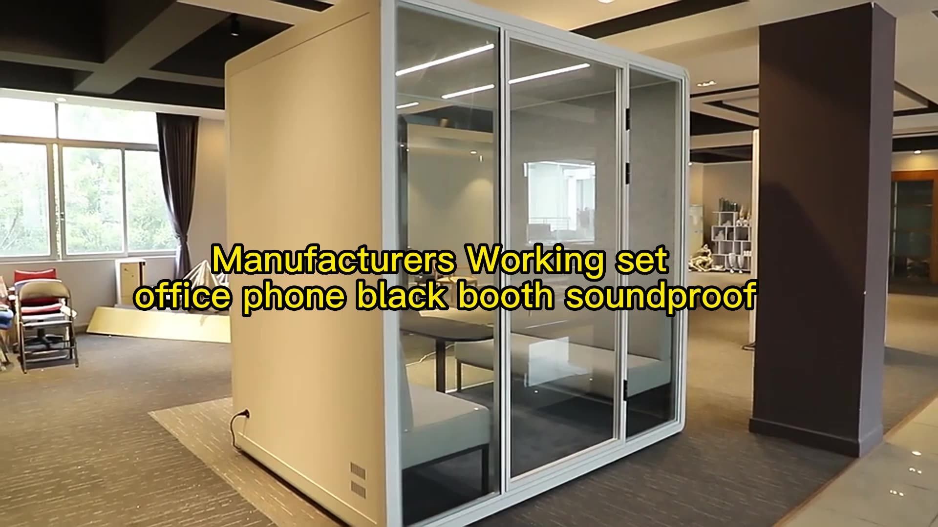 Multifunction Soundproof Office Phone Booth Portable Acoustic Meeting ...