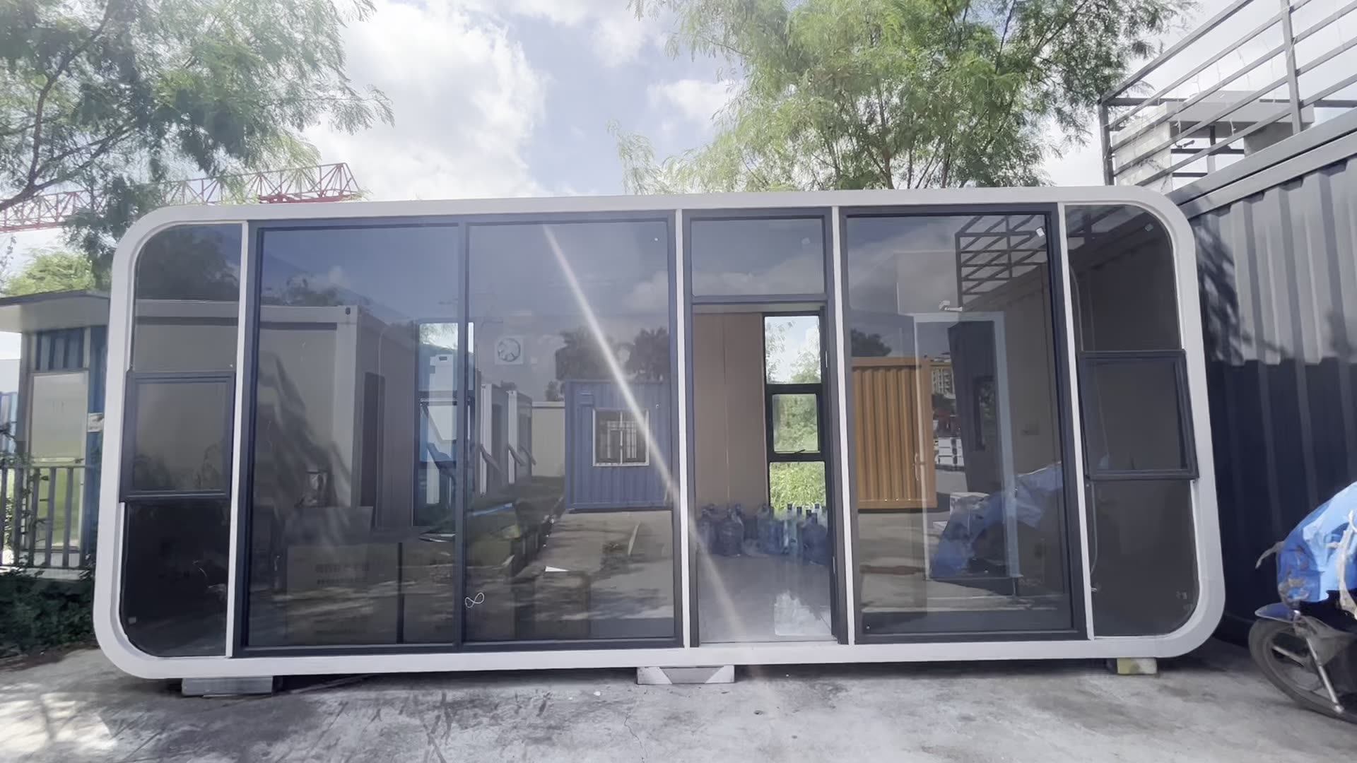 Portable Prefab Homes Space Capsule Modular Frame House Modern Luxury ...