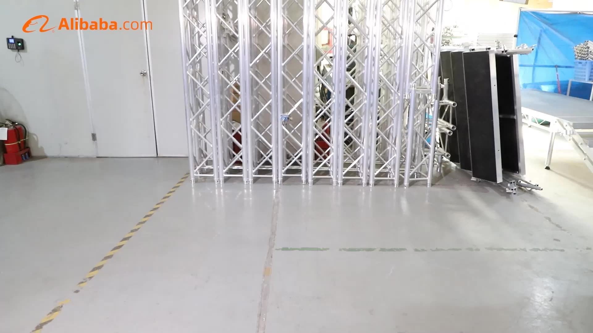 Outdoor Aluminum Stage Mobile Show Portable Stage Truss Display Stage ...