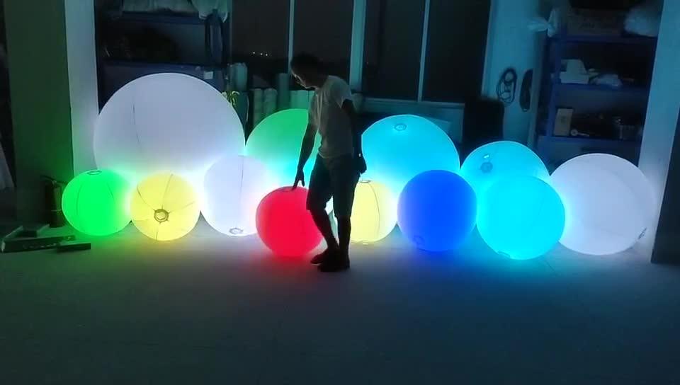 1m Large Touch Changing Led Light Inflatable Crowd Ball /inflatable ...