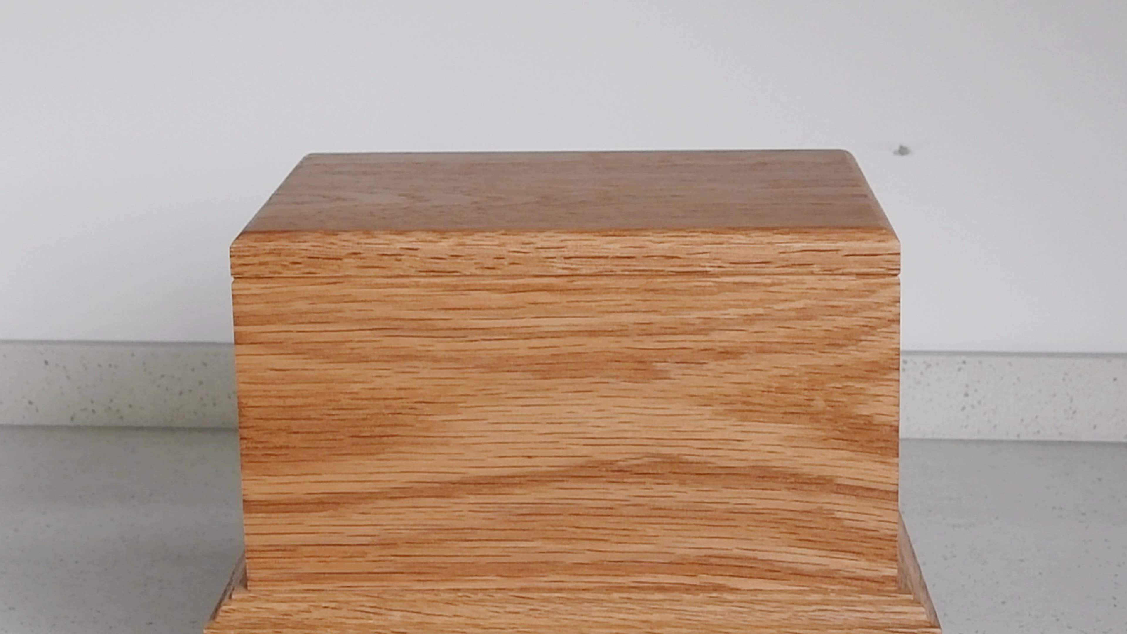 Wooden Cremation And Funeral Pet Urns Box Biodegradable Cremation Pet ...