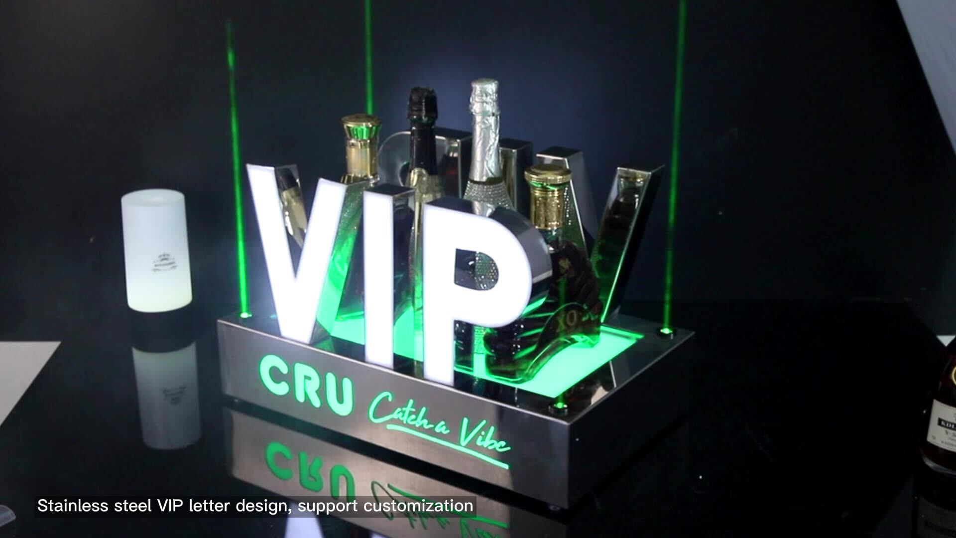 Bar Nightclub Colorful Rgb Creative Stainless Steel Laser Vip Wine ...