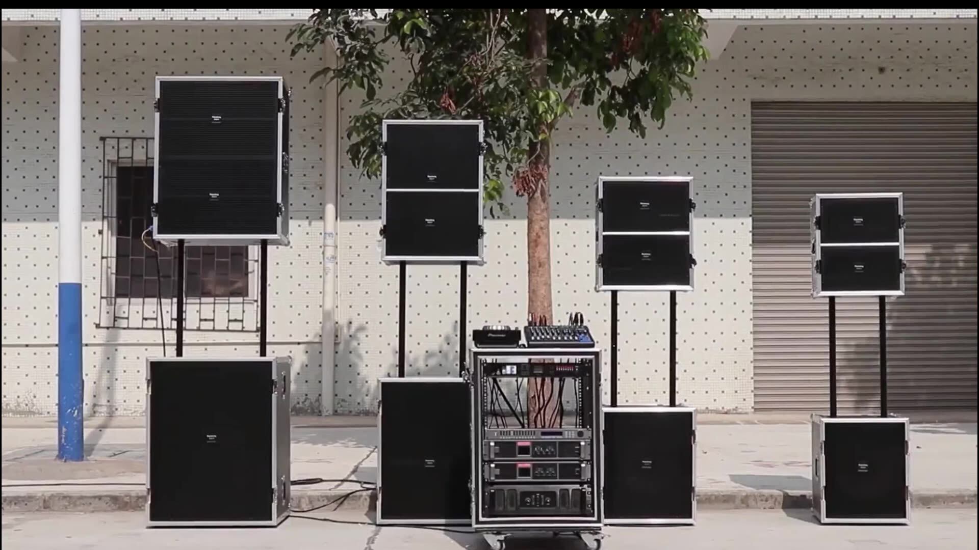 Professional Audio System Dual 15 Inch Line Array Speakers Outdoor ...