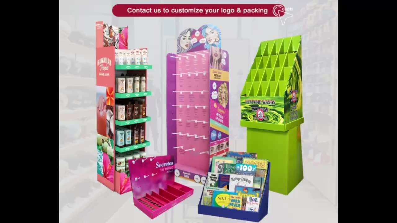 Fsdu Cdu Cardboard Floor Counter Display Rack Karton Pdq Display Box ...