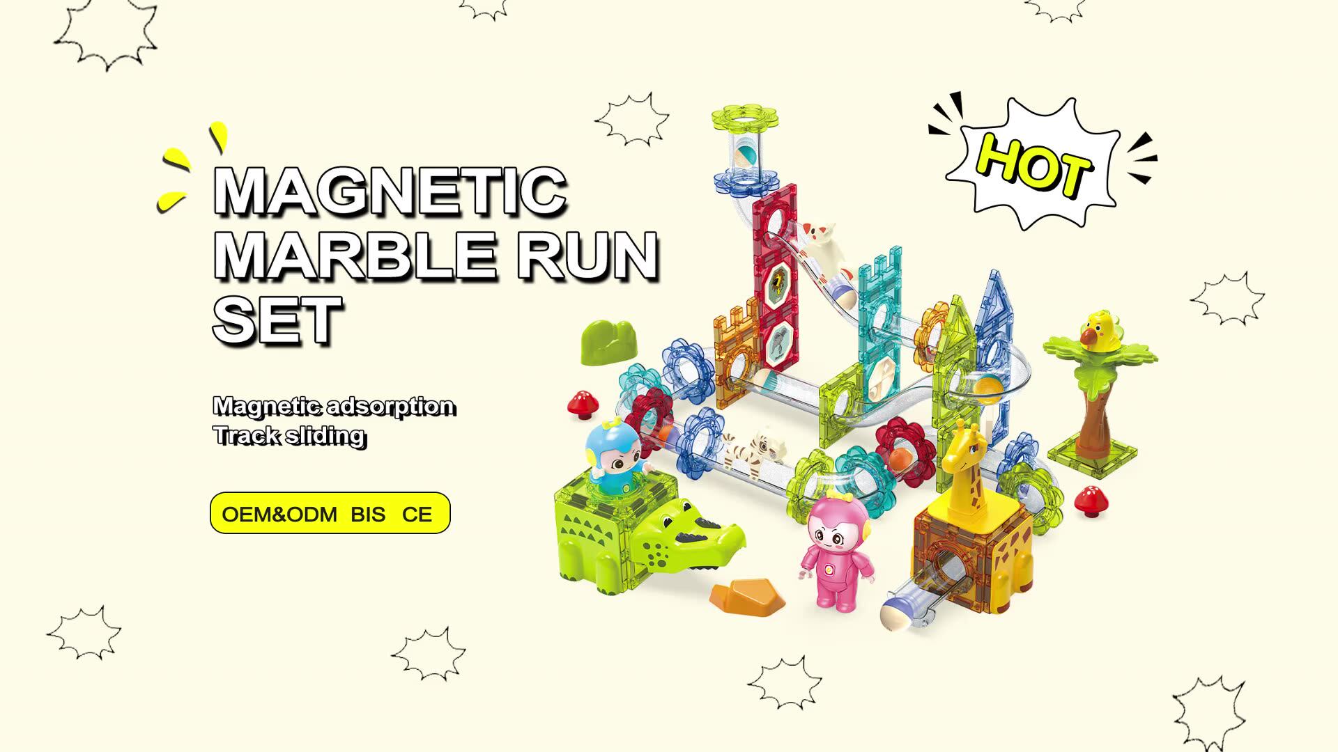 Chengji Marble Run Plastic Toy Educational Diy Assembly Magnetic ...