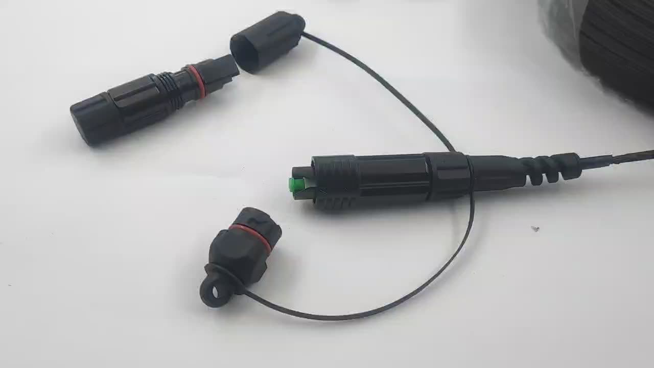 Pre-connectorized Figure 8 Cable Sc/apc Connector For Connect Mini Fast ...