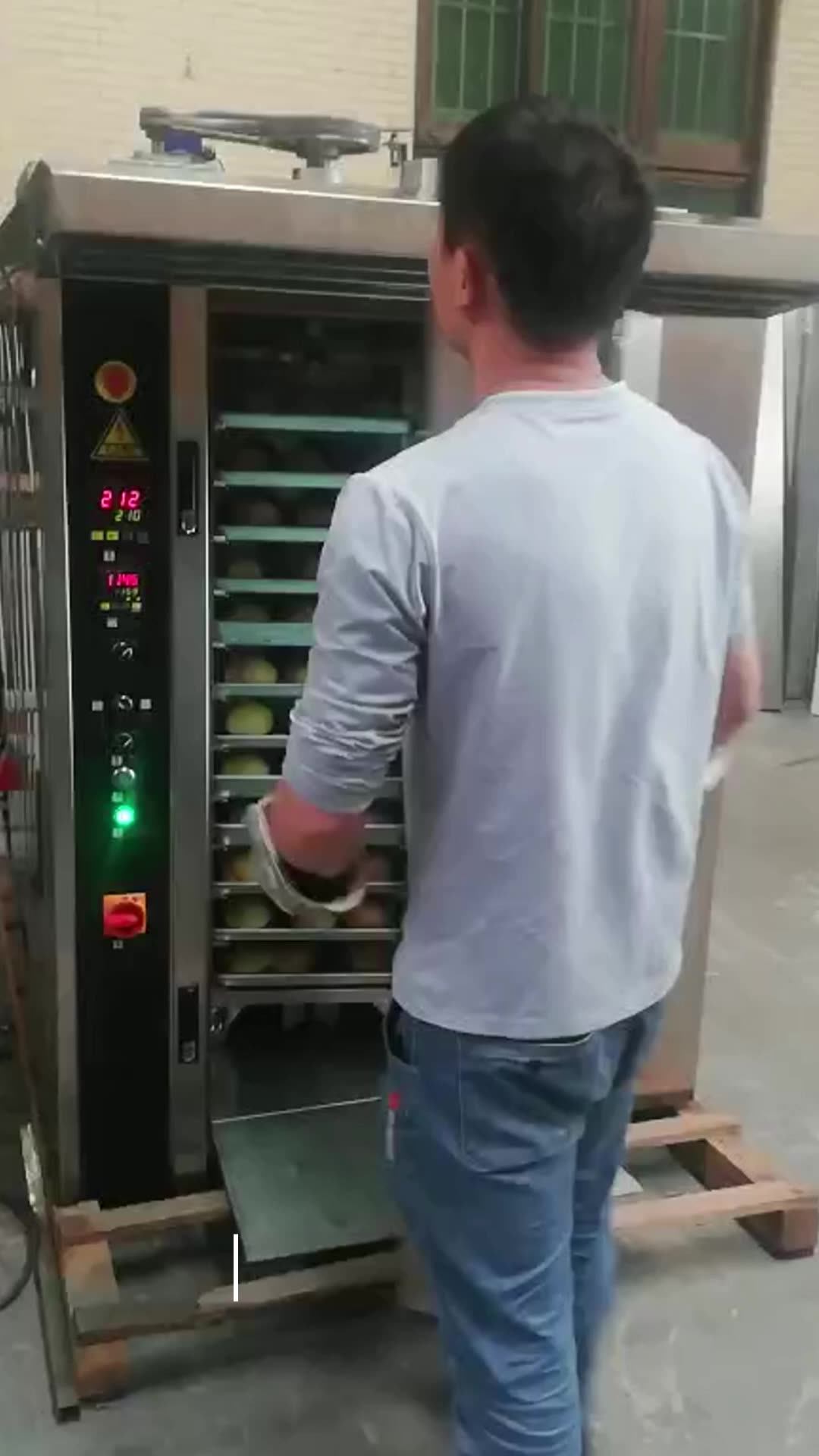 Industrial Bread Rack Oven 64 Trays Rotary Oven Electric Gas Diesel ...