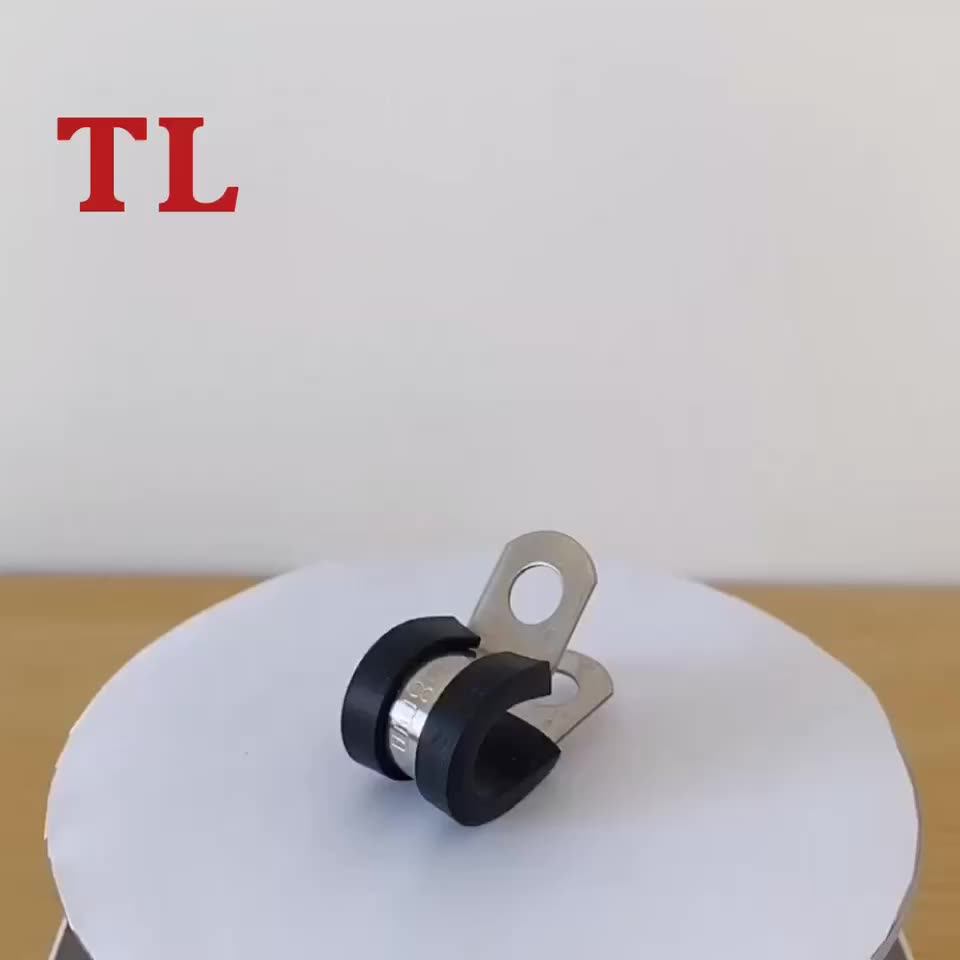 Rubber Lined P Clips Epdm Rubber Coated P Type Pipe Clamp - Buy P Type ...