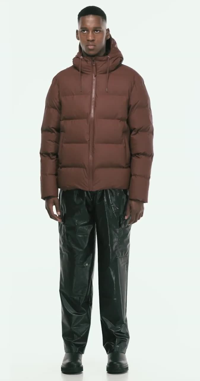 Breathable Factory Made Men Shiny Nylon Material Quilted Zipper Bubble ...