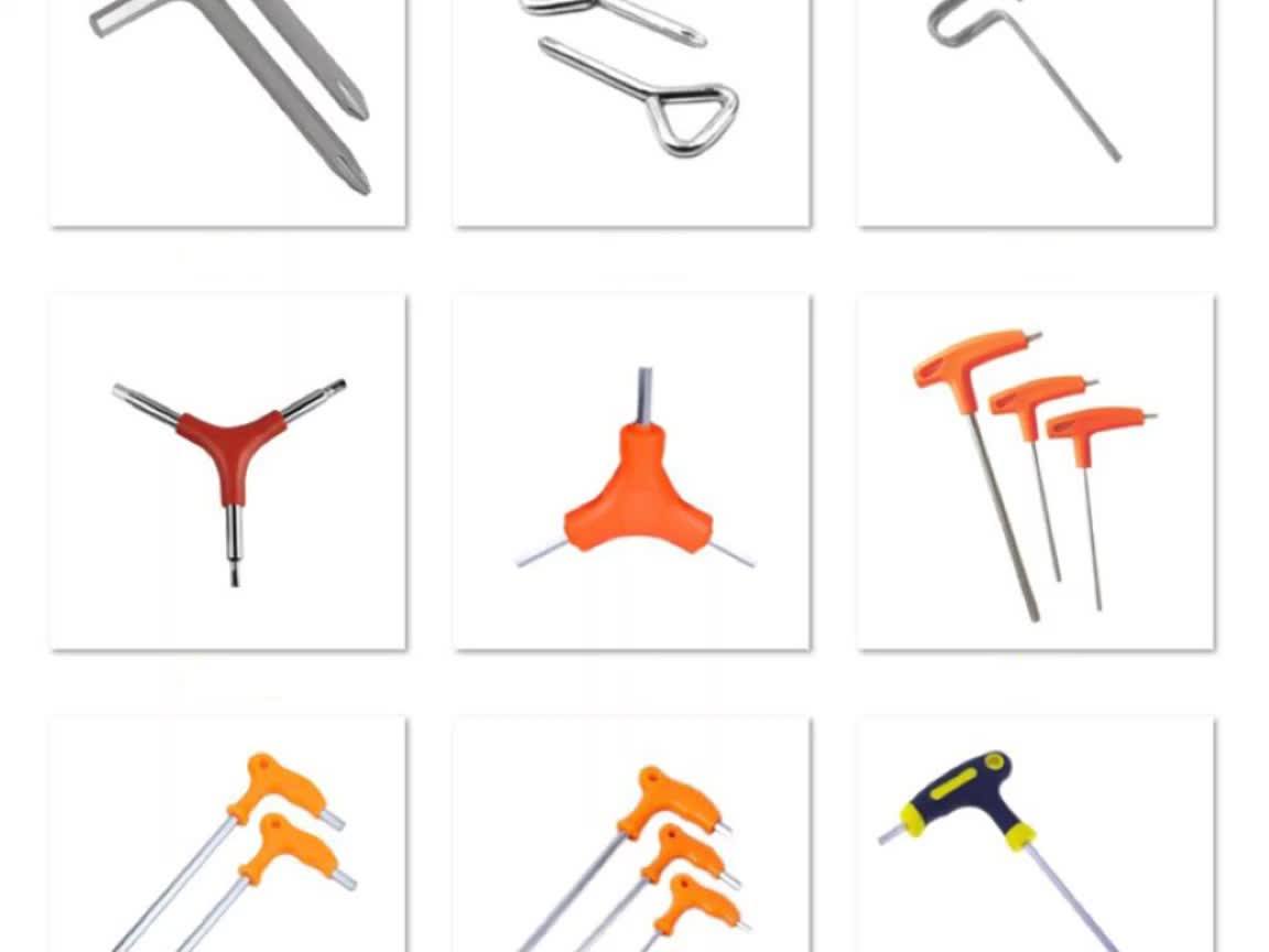 T Type Allen Key Wrench With Flat Ball Ends Hex Size 2.5 3 4 5 6 8 10 ...