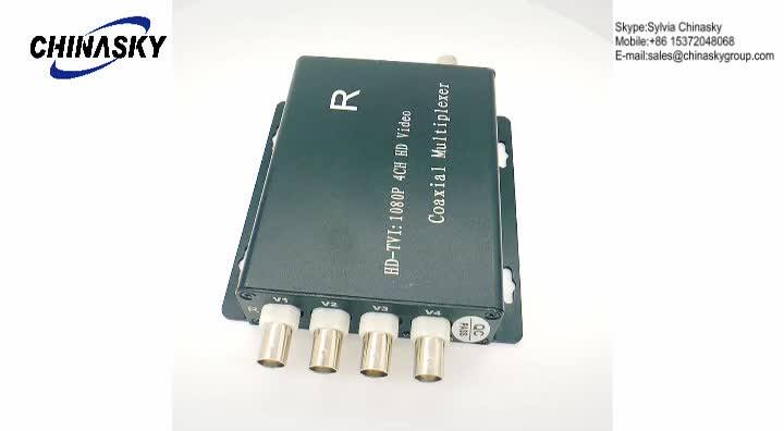 4 Channel Hd-cvi/tvi/ahd Coaxial Video Multiplexer Over Coaxial Cable ...
