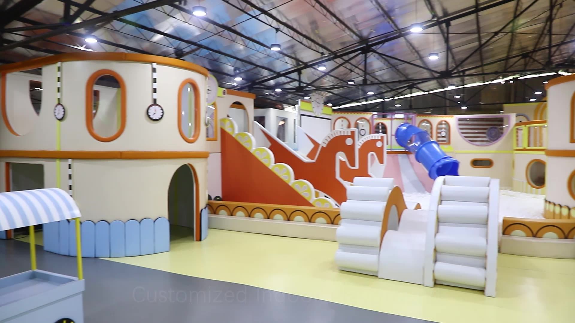 Sweet Color Themed Naughty Castle Kids Sports Playground Indoor Play Center Small Indoor ...