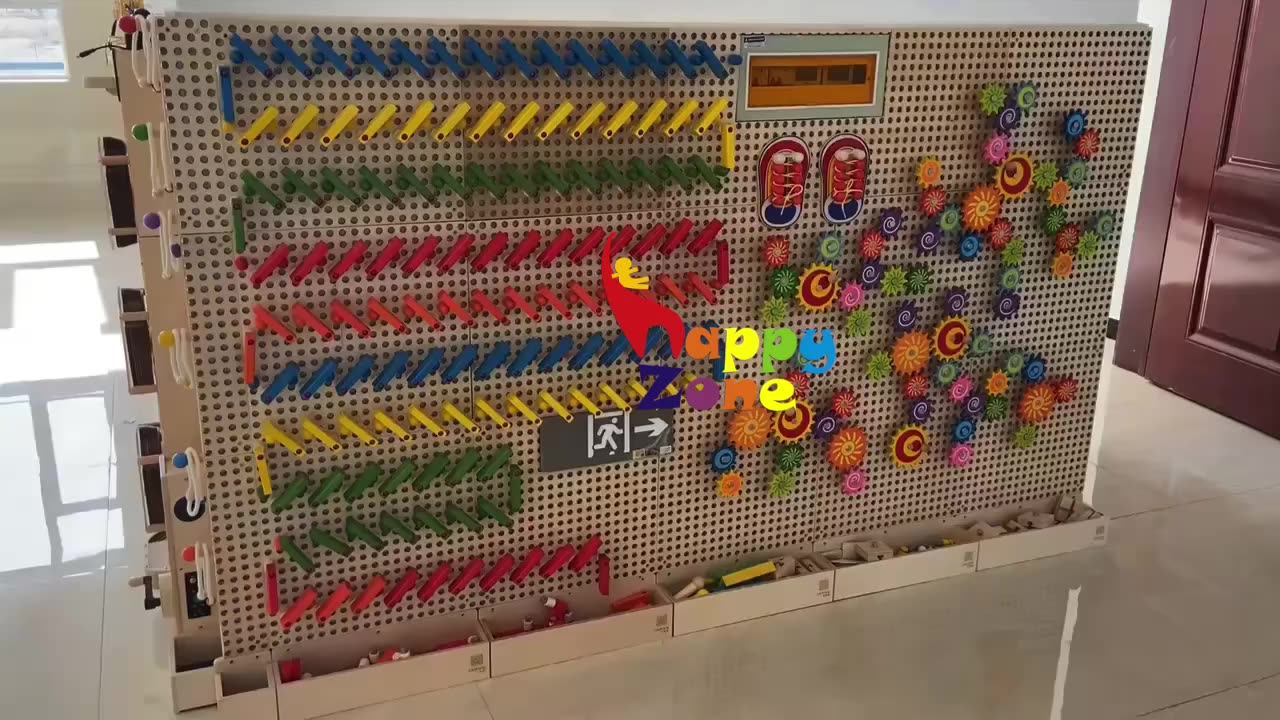 Kindergarten Preschool Interactive Wall Panel Wooden Wall Mounted ...