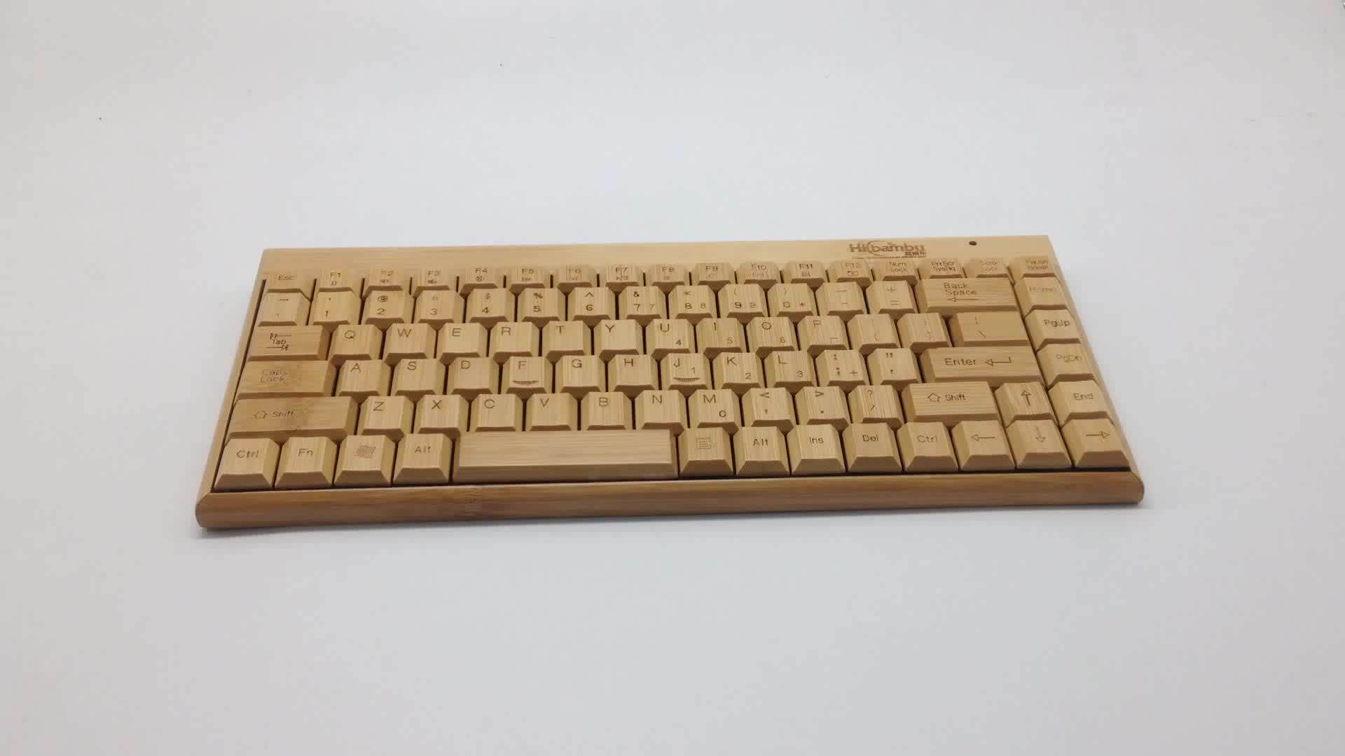 Innovative Product Bamboo Electronic Usb Bamboo Wooden Laptop Keyboard ...