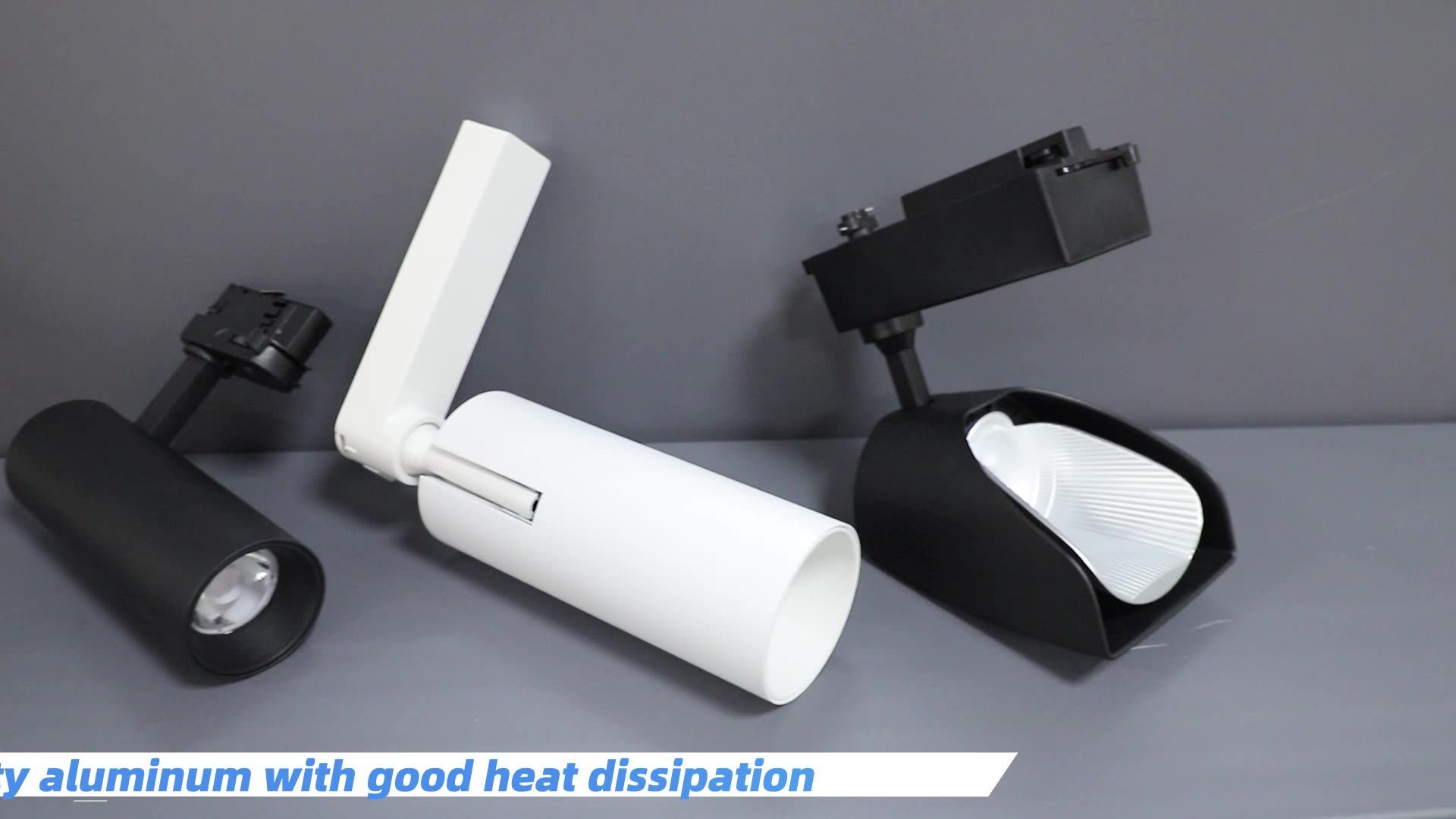 Modern Ceiling Led Track Lighting Housing Fixtures Cob Spotlight ...