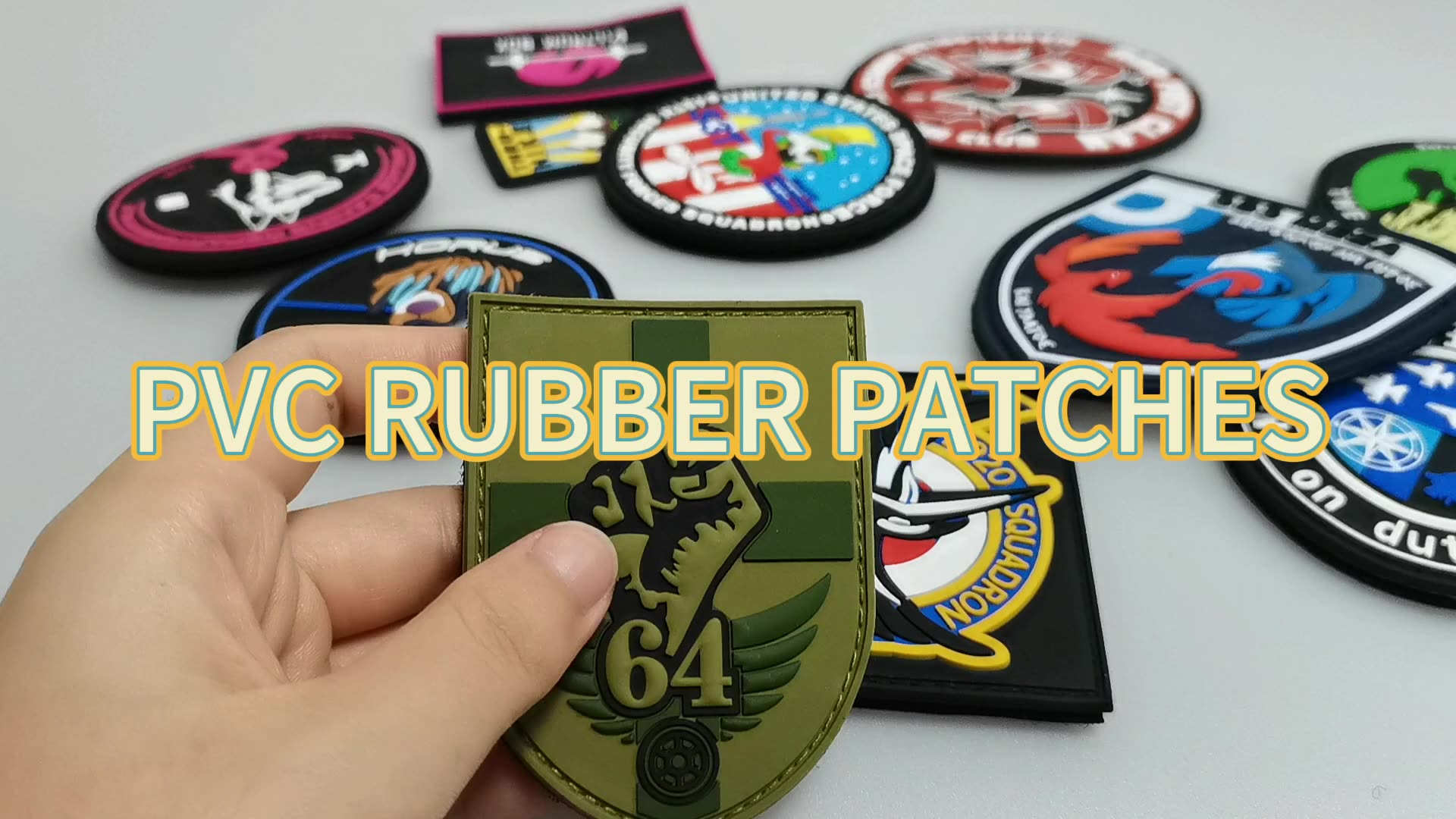 Custom 3d Rubber Logo Heat Transfer Pvc Patches Embossed Silicone Tactical Rubber Badges Soft ...